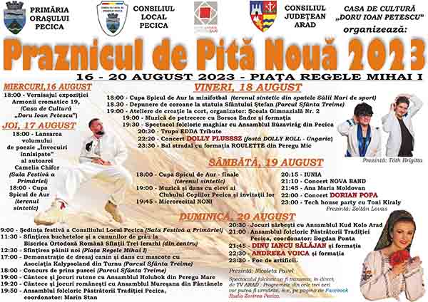 Praznicul de Pită Nouă Pecica 2023 | Arad 24 - Știri Conectate La Realitate